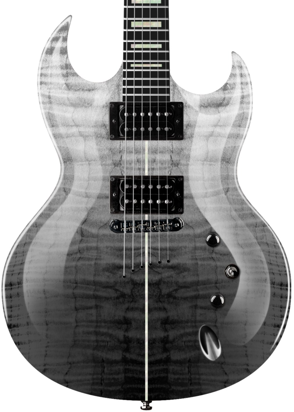 Diamond Guitars Renegade FM Electric Guitar - Black Smoke Fade