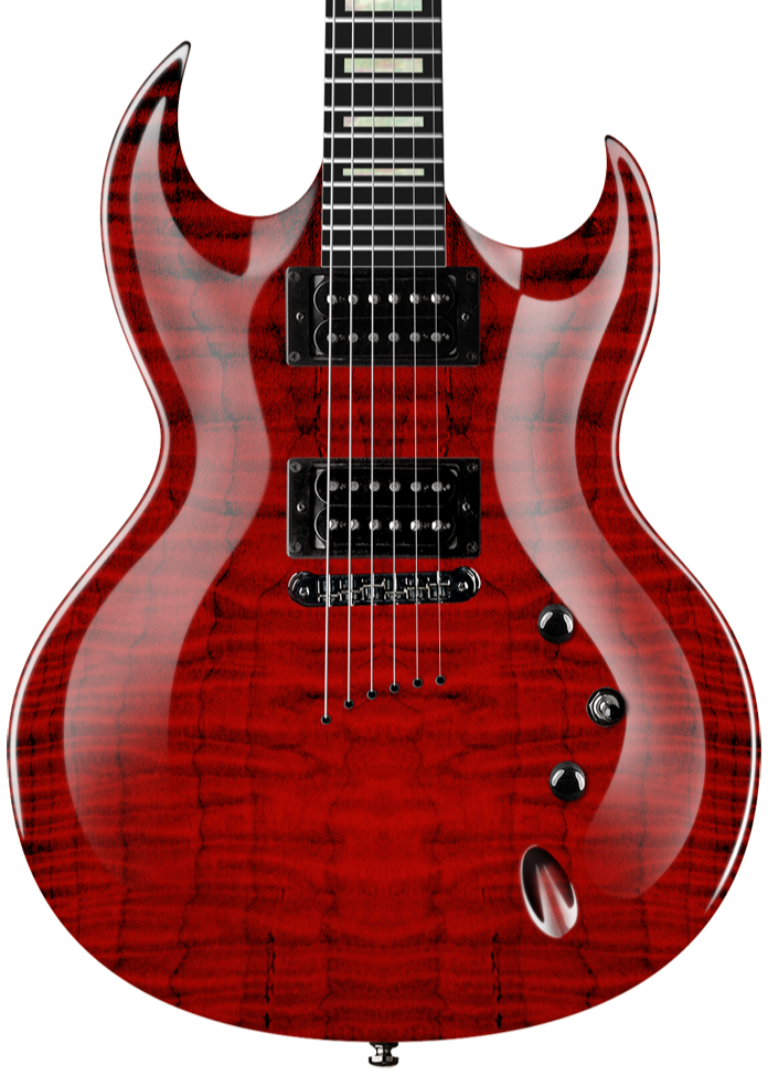 Renegade FM - Trans Garnet – Diamond Guitars